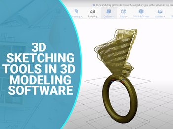 How to Use 3D Sketching Tools in a 3D Modeling Software